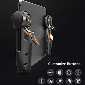 LICHIFIT Six Finger Game Joystick Trigger Handle L1R1 Shooter Fire Aim Button Gamepad Controller for iPad Tablet PUBG Game Accessories