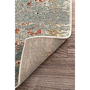 nuLOOM Sarita Distressed Persian Area Rug, 7' 10" x 11', Grey