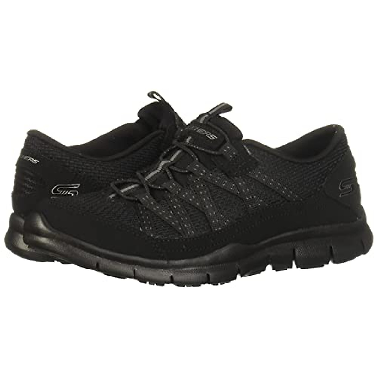 Skechers Women's Gratis-Strolling Sneaker, BBK, 9 M US