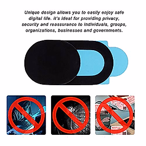 Shanrya Webcam Cover, Web Camera Cover, Quantity Optional for Tablets Smartphones Laptops Desktop Computers(6 Pieces)