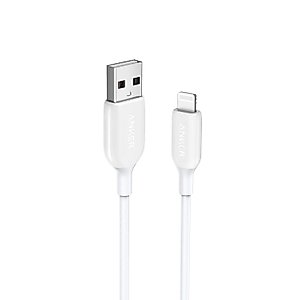 Anker Powerline III Lightning Cable 6 Foot iPhone Charger Cord MFi Certified for iPhone 11 Pro Max, 11 Pro, X, Xs, Xr, Xs Max, 8, 8 Plus, 7 and More, Ultra Durable (White)