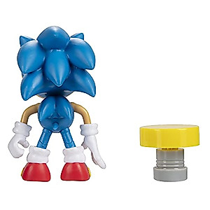 Sonic The Hedgehog 4-Inch Action Figure Classic Sonic with Spring Collectible Toy