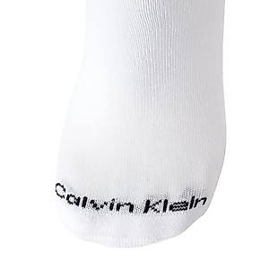 Calvin Klein Men's Socks - Cushioned Above Ankle Athletic Mini-Crew Socks (6 Pack), Size 7-12, White