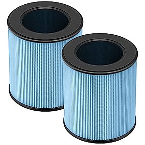 MK03 Air Filter Replacement Compatible with AROEVE MK03 and POMORON MJ003H Air Purifier, 4-in-1 High-Efficiency H13 HEPA MK03 MJ003H Air Cleaner Filter, Part Number DH-JH03, MJ003H-RF, 2 Pack