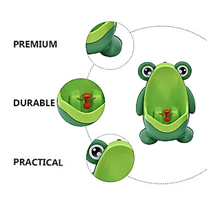 Potty Training Urinal Standing Toilet Frog Style Urinal Toilet Pee Trainer for Boy Bathroom Car Green