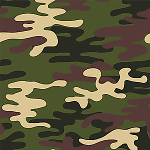 GRAPHICS & MORE Green Camouflage Gift Wrap Wrapping Paper Rolls