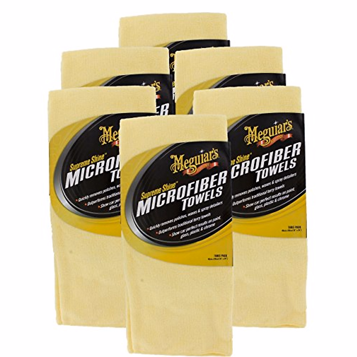 Meguiar's X2020 Supreme Shine Microfiber Towels (6 Packs of 3)
