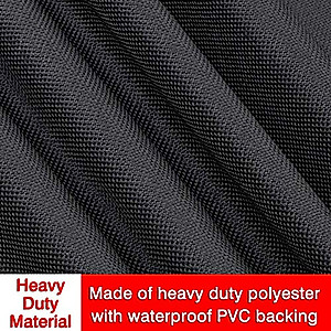 Hisencn Patio Grill Cover for Camp Chef 3 Burner Propane Stove, Heavy-Duty Water Proof Grill Cover Fits Models of PRO90 TB90LW TB90LWG TB90LWG15 DB90D SPG90B, Black