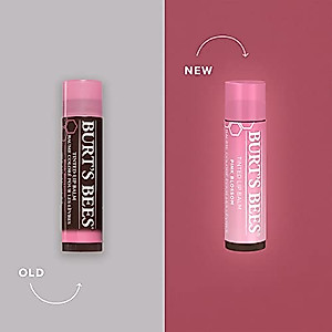 Burt's Bees Lip Balm, Tinted Moisturizing Lip Care for Women, for Dry Lips, 100% Natural, with Shea Butter, Pink Blossom (2 Pack)