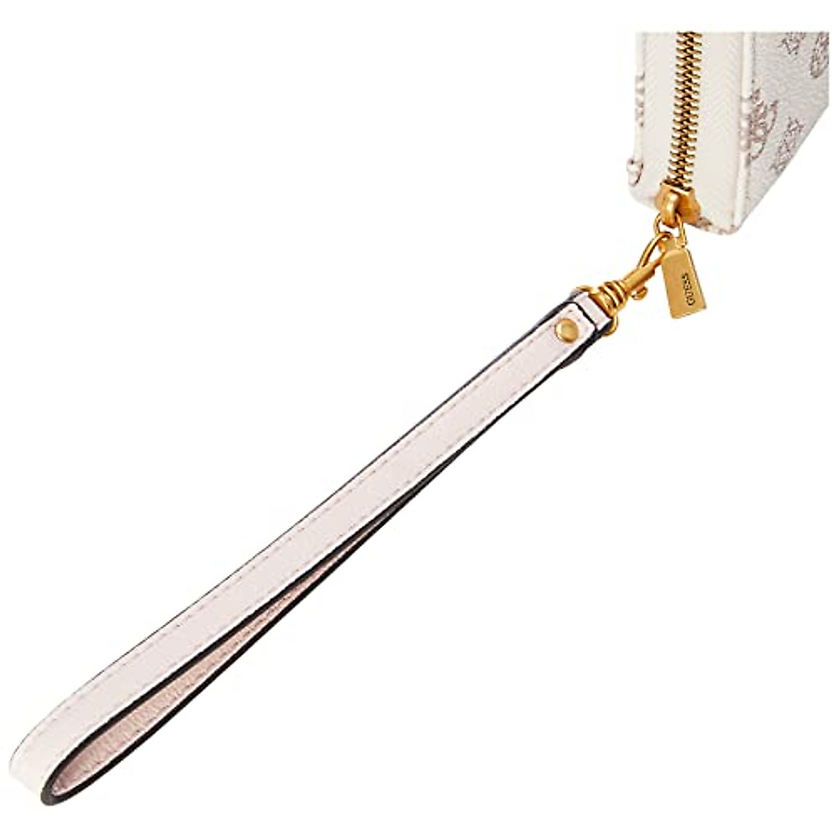 GUESS Briana Large Zip Around Wallet Cream Logo One Size