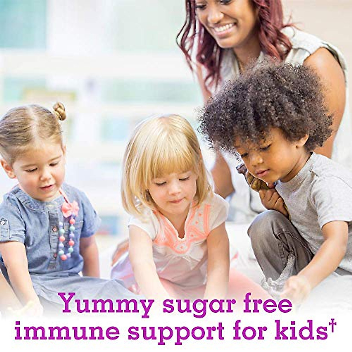 Garden of Life Organic Sambucas Elderberry Syrup for Kids Plus Aronia Berry & Acerola Cherry with Vitamin C for Immune Support, Sugar Free, Liquid, 3.9 Fl Oz