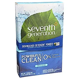 Seventh Generation Free and Clear Dishwasher Detergent Powder 75 oz
