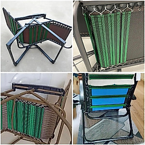 ITROLLE 3PCS Green Thicken Gravity Chair Belts Zero Gravity Chair Accessories Chair Fabric Reinforced an ti-Crack Belt for Recliners Chair Replacement Laces Cord