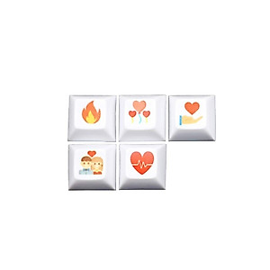 108 Key Mechanical Keyboard Dye Sub White Keycaps Love Animal Cartoon Food for MX Mechanical Gaming Keyboard (Color : Cartoon)