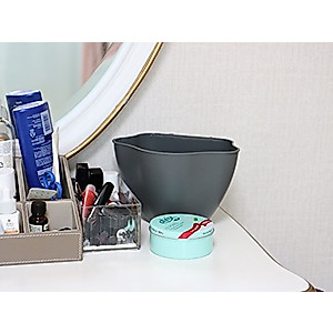 NEED&NEED Kitchen Sink Garbage Basket Multi-Functional Hanging Trash Can Scraps Containers Organizer Countertop Basket Ivory & Black (Pack of 2)