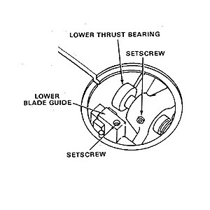 Sears Craftsman 12" Band Saw Sander Blade Thrust Bearings Set of 2, 113.243xxx Series