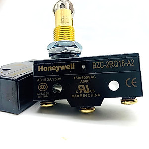 SMZ 1pc New Honeywell Micro Switch BZ-2RQ18-A2, Push Button Actuator, Manual Operation, Black