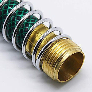 Twinkle Star Garden Hose Extension Adapter, Hose Kink Protector with Coil Spring, 2 Pack