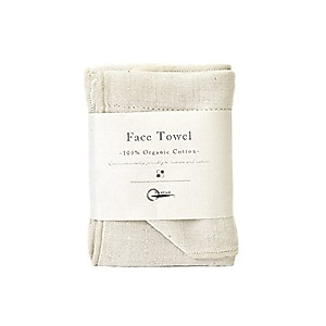Nawrap 100% Organic Cotton, Face Towel, Ivory