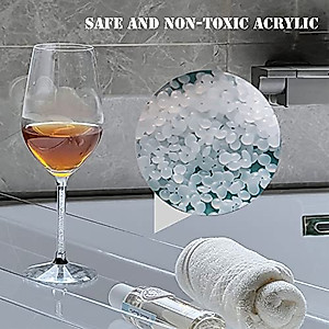 Clear Bathtub Caddy Tray, Bathroom Storage Rack, Acrylic Bath Rack, Tub Shelf, Tub Tray Accessories for Bath,35.4" Lx7.9 Wx1.2 H,Clear