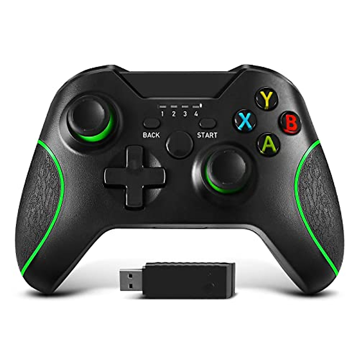 Zamia Wireless Controller for Xbox One, Enhanced Gamepad 2.4GHZ Game ...