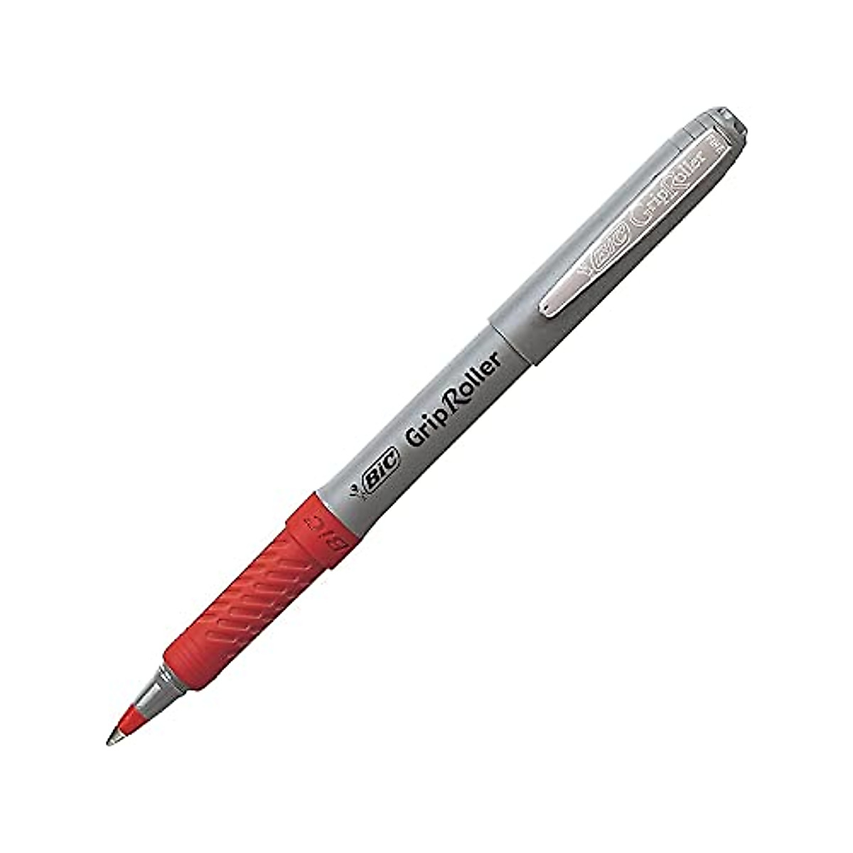 BIC Gre11rd Rollerball Pen, Fine Point, 0.7Mm, Red Ink
