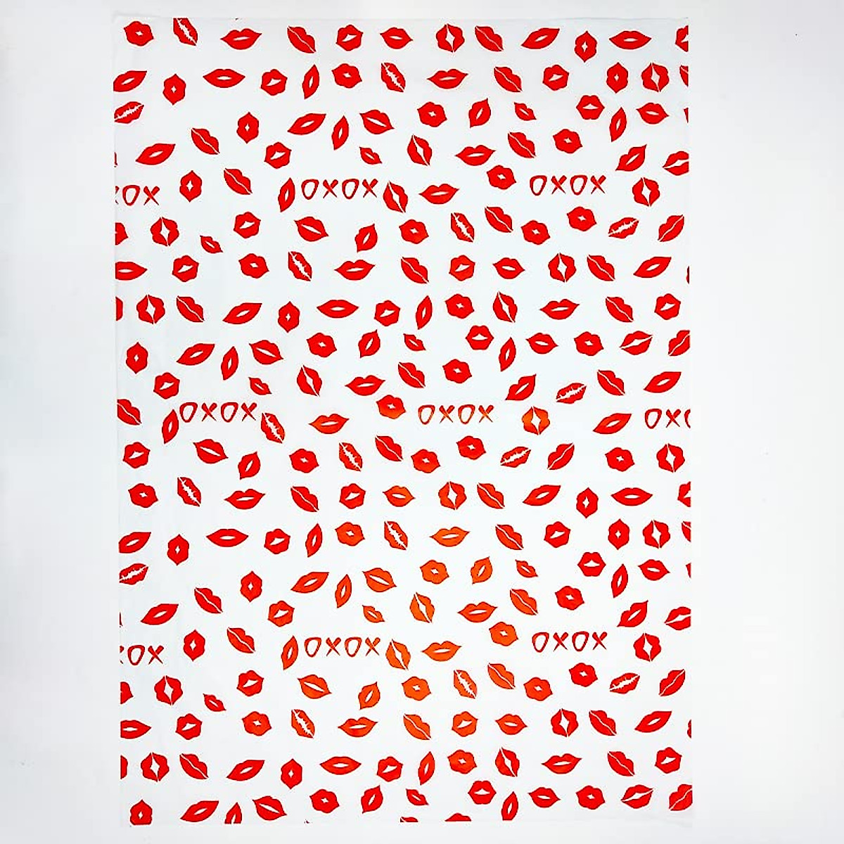 MORANTI Red Lips Pattern Bulk Tissue Gift Wrap 25 Sheets 19.7 Inch x 27.5 Inch for Birthday, Wedding, Anniversary, Valentine's Day Party Supplies