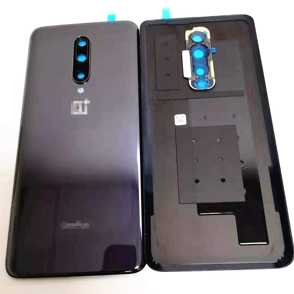 Battery Back Cover Rear Panel Glass +Camera Lens for Oneplus 7 Pro 6.67" GM1911 GM1913 GM1917 GM1910 GM1915 (Mirror Gray)