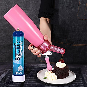 OkWhip 640g Whipped Cream Dispenser 0.95L Tanks(3 Count)