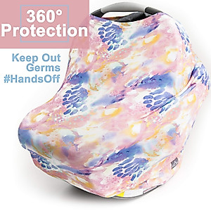 Car Seat Cover for Babies, Nursing Cover, Carseat Canopy - Fleur