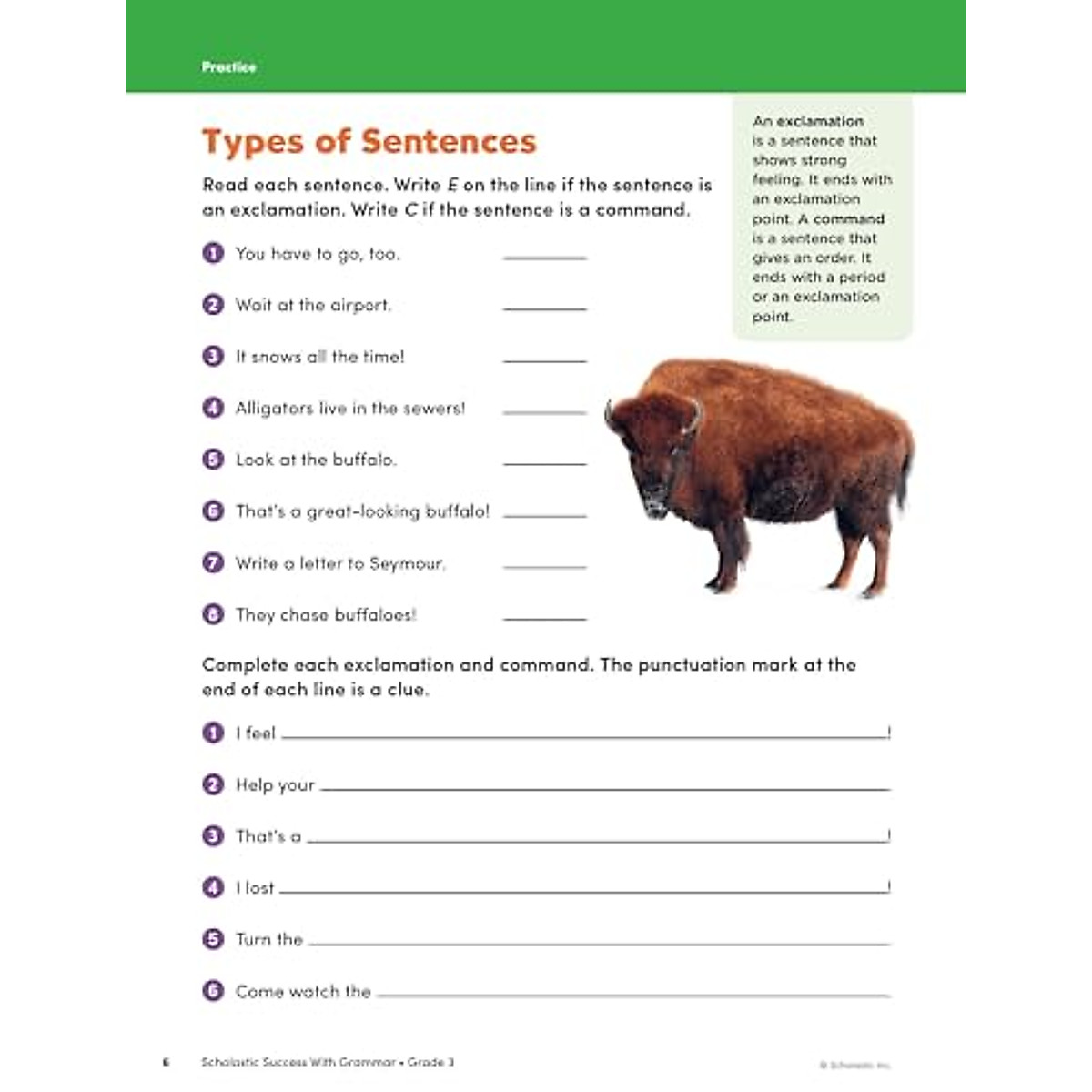 Scholastic Success with Grammar Grade 3 Workbook