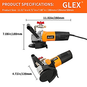 GLEX 800W/4"-GFCI Leakage Protection Professional Wet Polishing Machine for Granite，Marble Tile Stone and Concrete Countertops Marble Water Polishing Machine Stone Polishing Machine Dry Polishing Mach