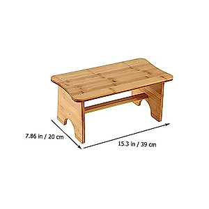 MOLUCKFU Toilet Stool Footstool for Toilet Stepping Stool Kitchen Bed Step Stool Portable Potty Toilet Squatting Stool Stools Camping Stool Potty Training Stool Office Stool Wooden