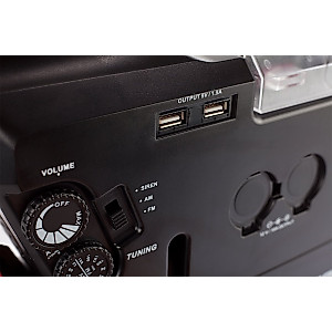 Celestron – PowerTank 17 Telescope Battery – Rechargeable Portable 12V Power Supply for Computerized Telescopes – 204 Wh Power – Built–in AM/FM Radio, Siren, 2 USB Ports, Cigarette Lighter Adapter