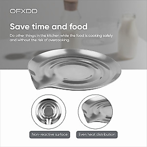 Pot Minder - Stainless Steel Pot Watcher Disc - Boil Over Preventer for Milk - Boil Control Disc for Kitchen Pots, 2 Pcs