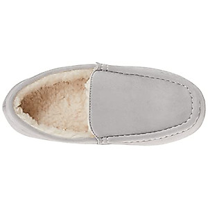 Amazon Essentials Men's Moccasin Slipper, Grey, 12