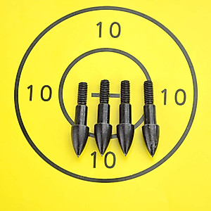 ZSHJGJR 24pcs Archery Target Field Points 75 Grain Screw in Bullet Points Hunting Arrowheads Arrow Tips for Target Hunting Shooting Practice