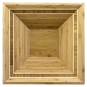 Totally Bamboo 12" Square Inlay Bamboo Bowl