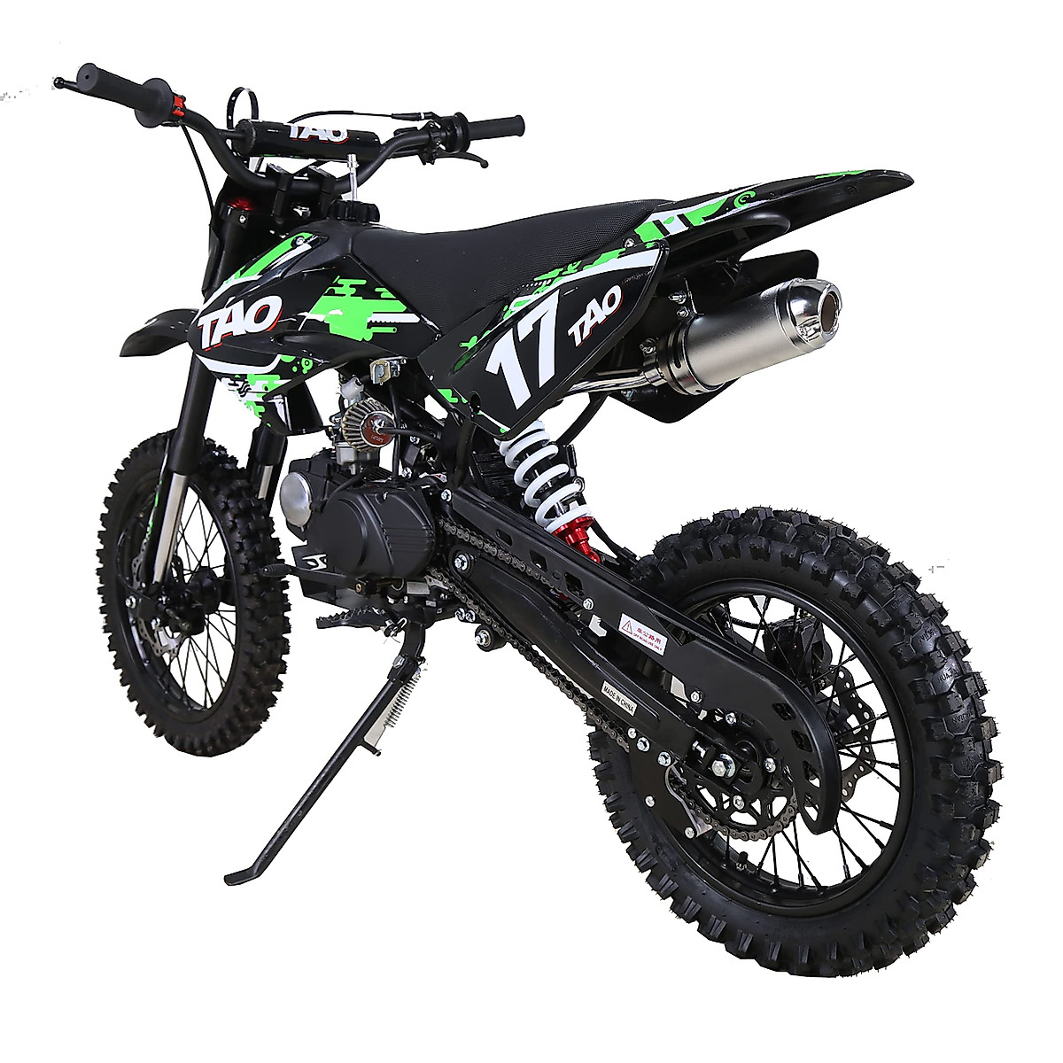 HHH TAOTAO DB 17 Adult Youth Kids 125cc Dirtbike Gas Dirt Bike Pit Bike Manual 4 Speed (Green)