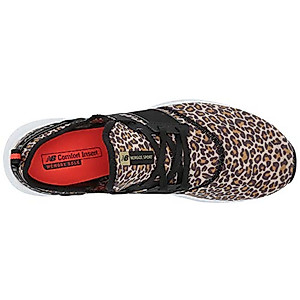 New Balance Women's Fuelcore Nergize Classic Sport V1 Sneaker, Leopard/Black, 5 Wide US