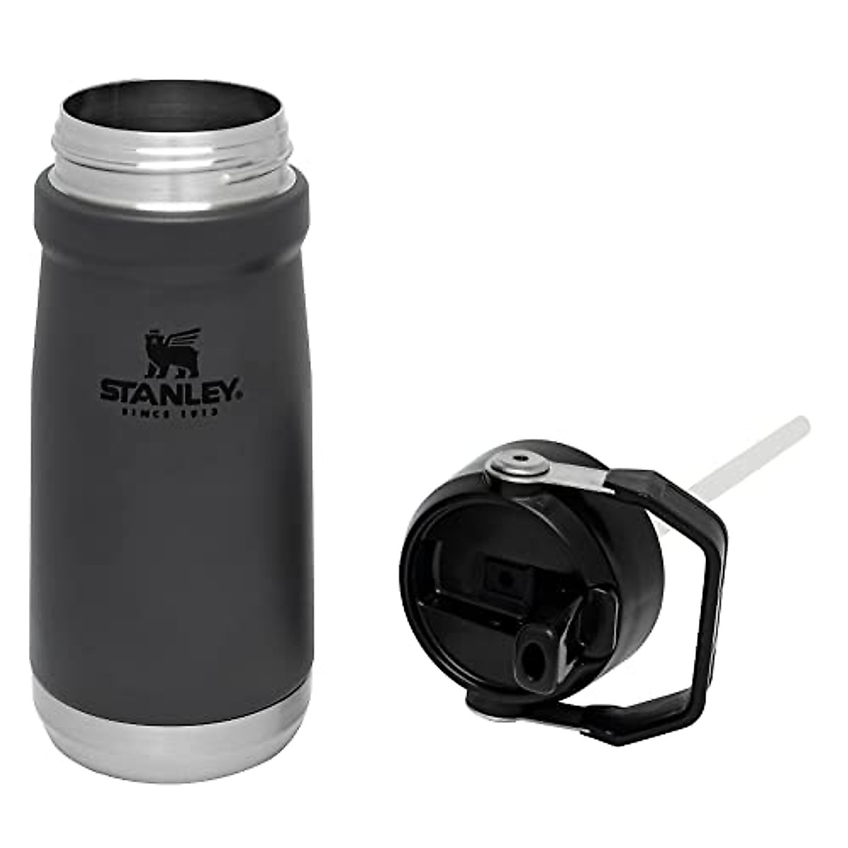 Stanley IceFlow Stainless Steel Water Jug with Straw, Vacuum Insulated Water Bottle for Home and Office, Reusable Tumbler with Straw Leakproof Flip, 17 ounces