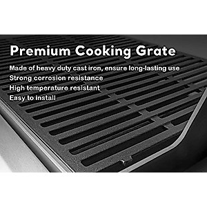 Uniflasy 17.5 Inch 7638 Cooking Grates and 7641 Multifunctional Warming Rack for Weber Spirit and Spirit II 300 Series,Spirit E/S 310 E/S 320, E/S 330 SP-320 Gas Grills,Replacements for Weber 7639