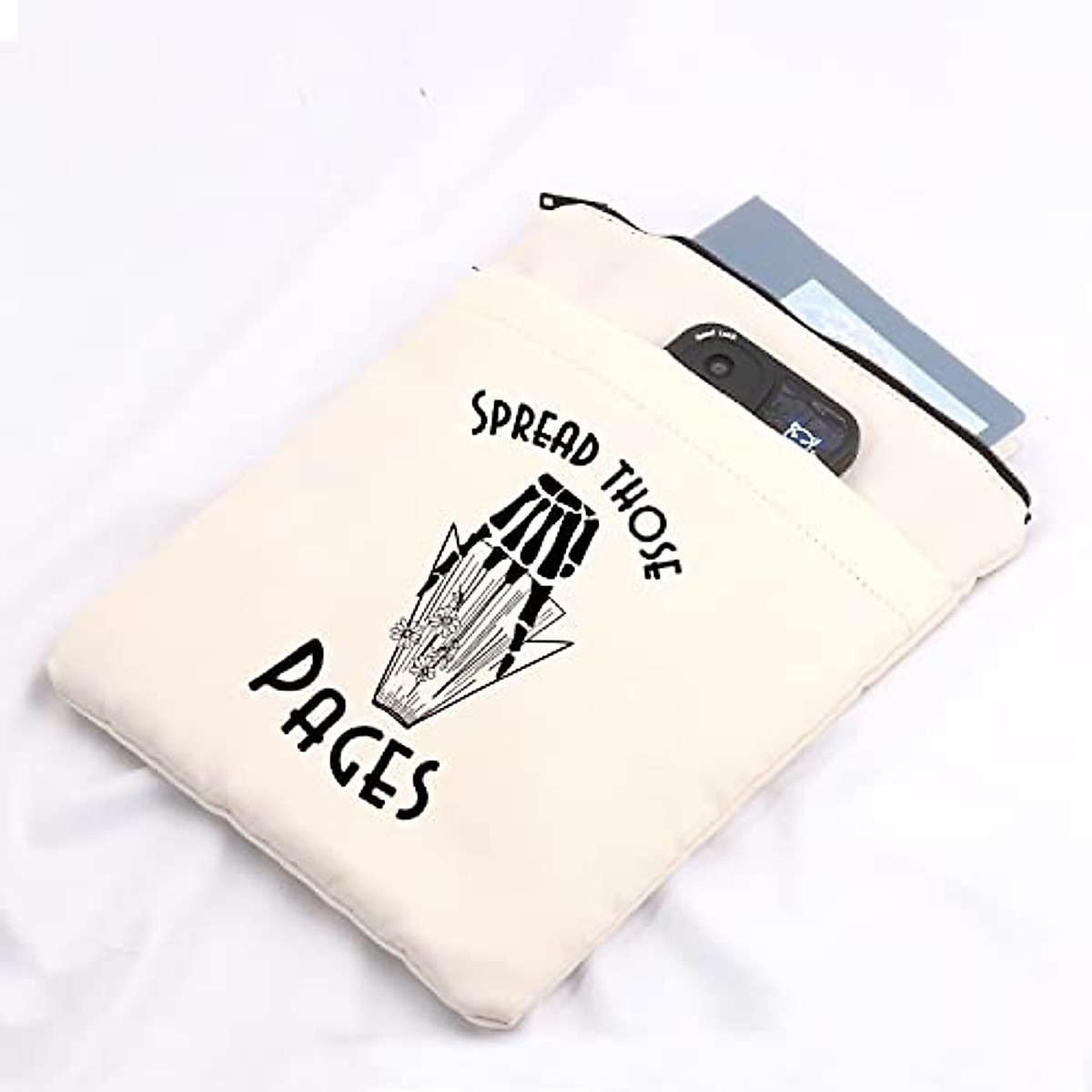 MAOFAED Romance Reader Book Cover Smut Book Sleeve Spread Those Pages Book Protector Bookworm Book Sack Gift (Spread booksl)