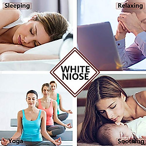 Magicteam Sound Machines White Noise Machine with 20 Non Looping Natural Soothing Sounds and Memory Function 32 Levels of Volume Powered by AC or USB and Sleep Sound Timer Therapy for Baby Kids Adults