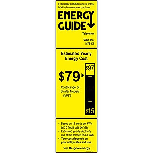 VIZIO M75-C1 75-Inch Class Ultra HD Full-Array LED Smart TV