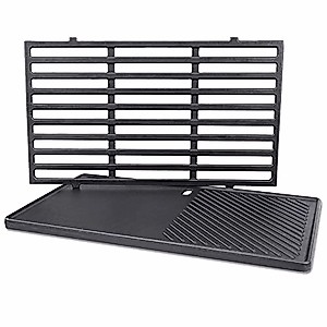 Hisencn 69866 Grill Warming Rack, 7637 Grill Cooking Grate Griddle Replacement Part Weber Spirit I & II 200 Series, Spirit E210, Spirit S210, Spirit E220, Spirit S220 with Front Control