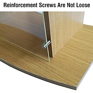 Large Podium Wooden Pulpits with Open Storage Shelves and Casters Lecterns Floor-Standing Presentation Stand Speaking Lectern