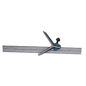 Combination Square Set,Stainless Steel Universal Bevel 180 Degree Angle Combination Square Protractor Ruler Set for Measuring Inner and Outer Angles of The Parts