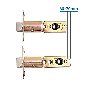 Front Entry Handle, Single Cylinder Lower Handleset Door Lever Satin Nickel Silver for Exterior/Interior Compatible With Left and Right Side Door