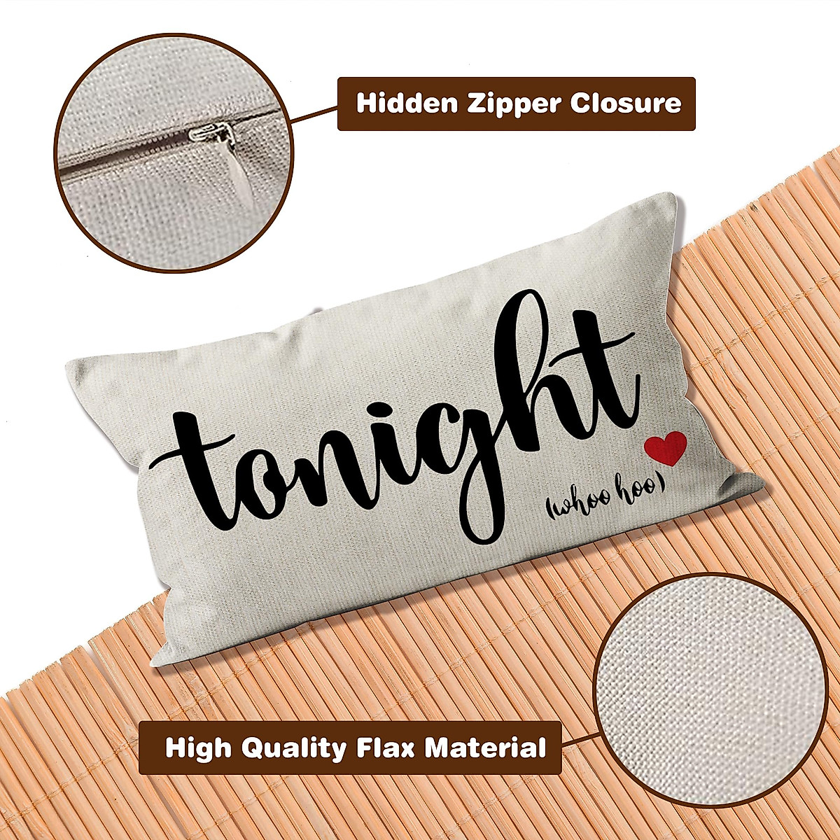 Mancheng-zi Bridal Shower Gifts,12x20 Pillow Cover,Bachelorette Gifts for Bride,Bridal Shower Gifts,Wedding Gifts,Bridal Shower Gifts for Bride to be,Funny Throw Pillows for Bedroom (Beige)